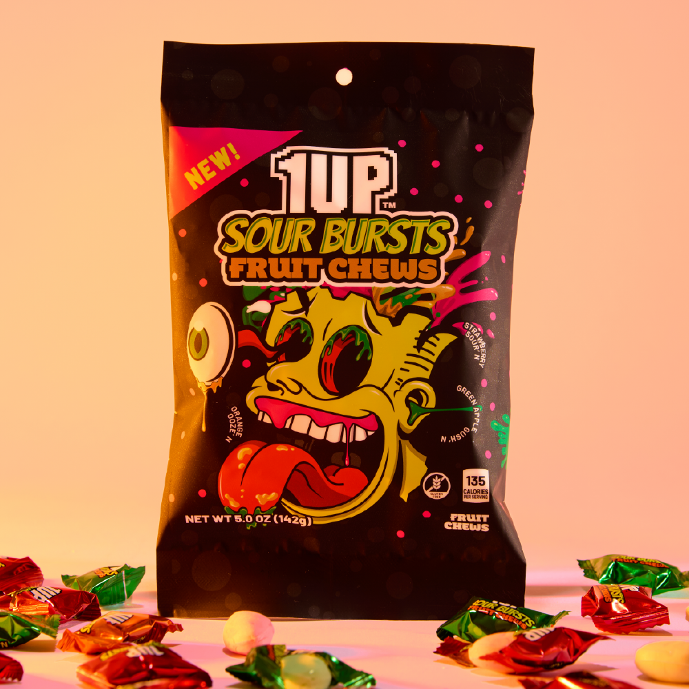 Sour Bursts Fruit Chews - Orange Pack – 1UP Candy