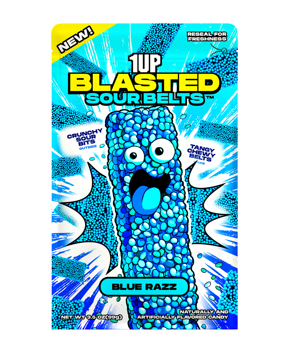Blasted Sour Belts – 1UP Candy